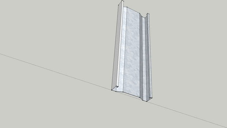 SketchSteel Multibeam 265 Purlin 3d model