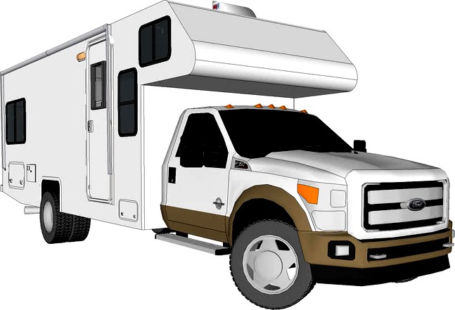 ford f350 rv 3d model