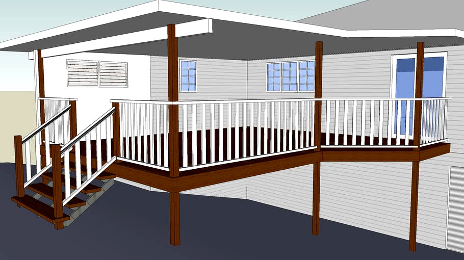 Deck & Patio 3d model