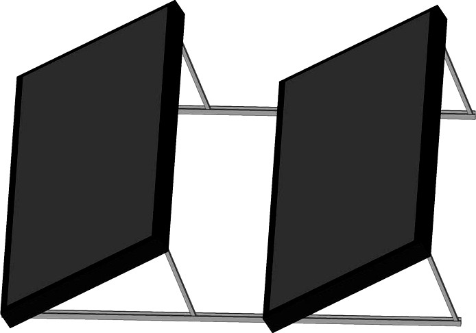 Sawtooth EP-40 Solar Hot Water Panel Array 3d model