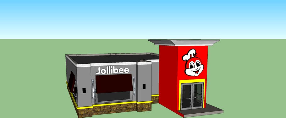 Jollibee Branch (13th version) 3d model