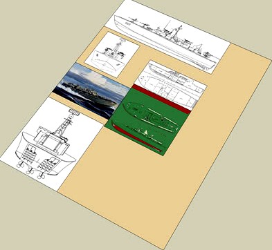 PT boat Diagrams 3d model