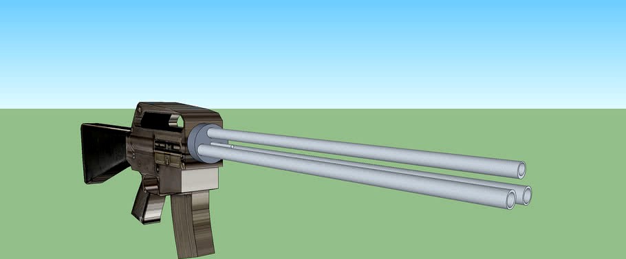 Colt M1600 Assault Laser Gun 3d model