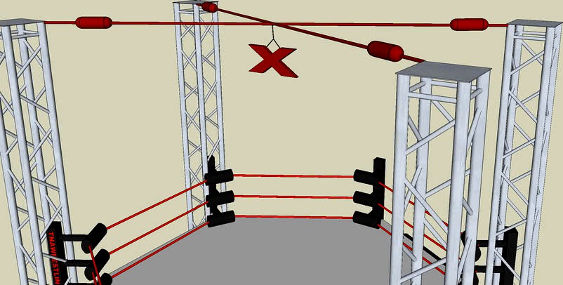 TNA - ULTIMATE X SIX SIDED RING 3d model