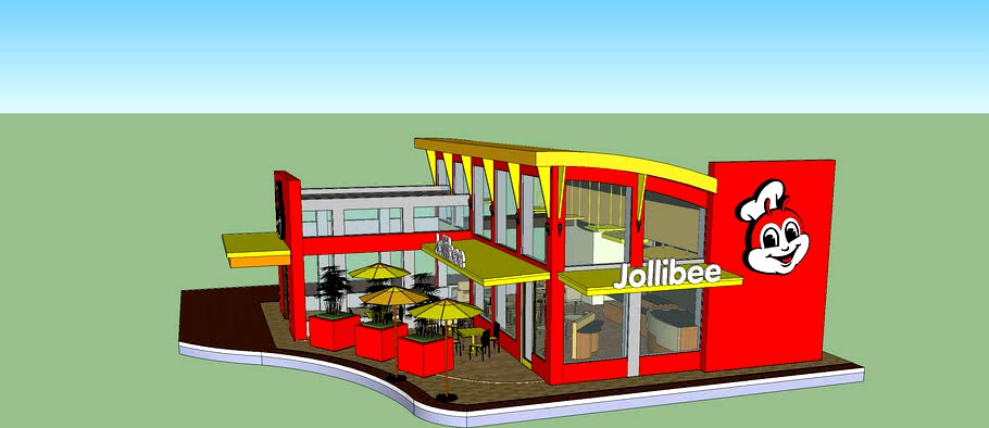 Jollibee Branch (11th version) 3d model