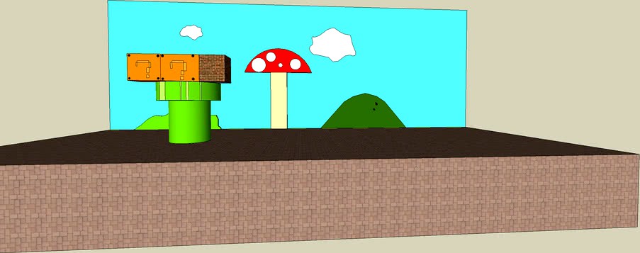 Super Mario Bros. Stage 3d model
