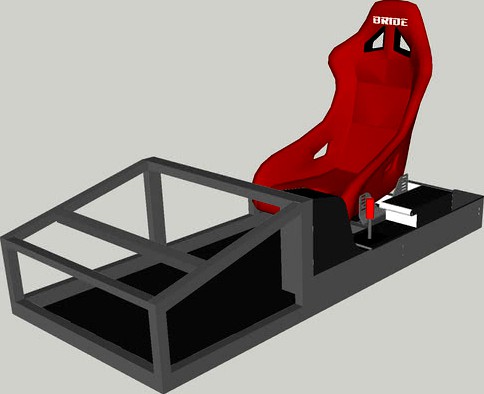Racing Simulator 3d model
