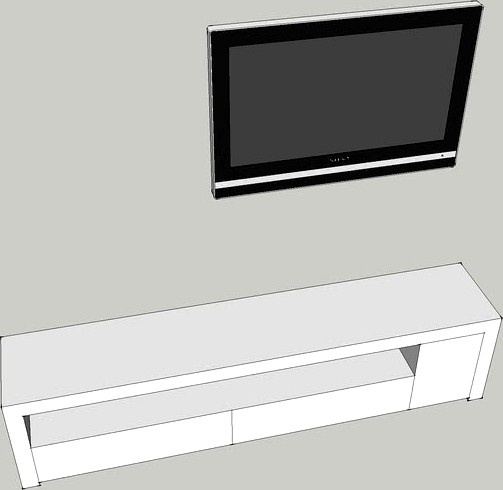 TV Rack 3d model