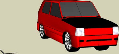 fiat panda tuned 3d model