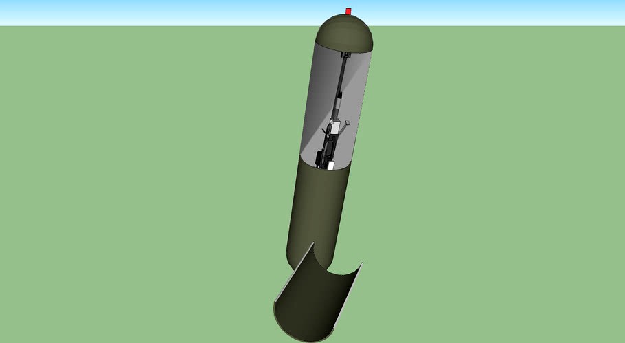 Drop Pod with Sniper 3d model