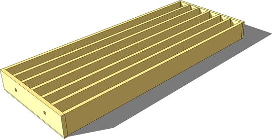 Sample core box 3d model