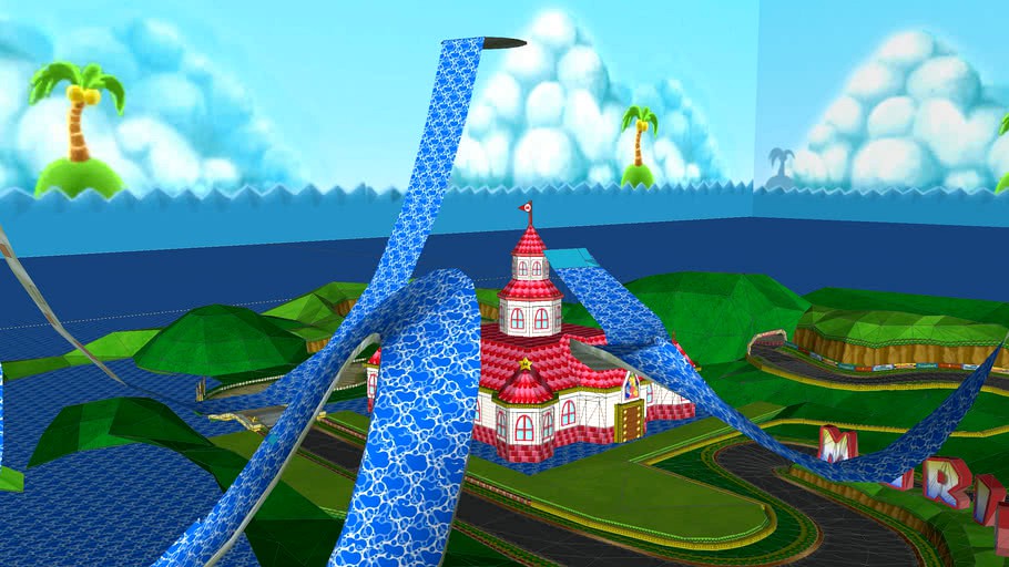 Water mario circuit 3d model