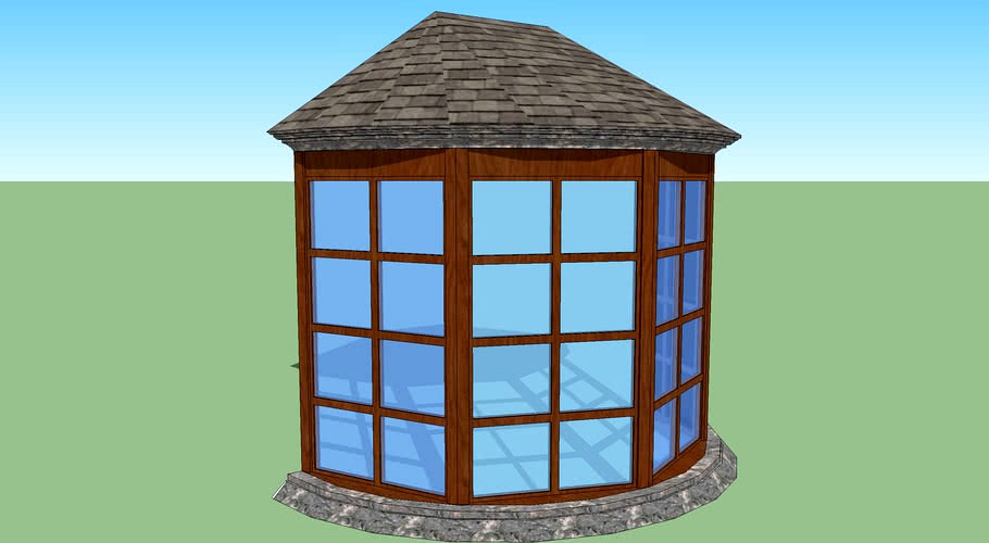 Circular Bay Window 3d model
