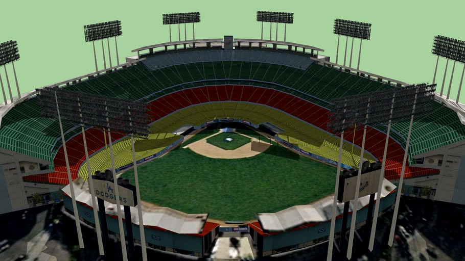 Dodger Stadium 3d model