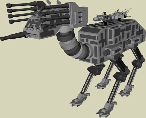 Super Heavy walker 3d model