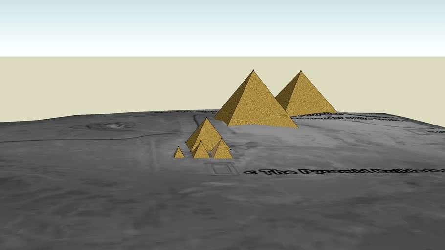 The Giza Pyramids 3d model