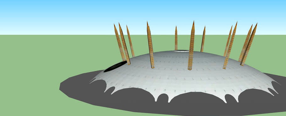 O2 Arena 3d model