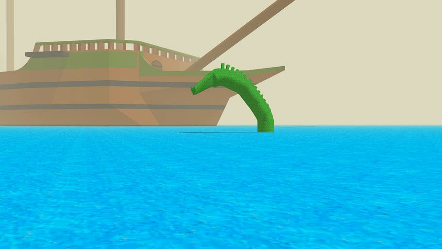 Sea serpent 3d model