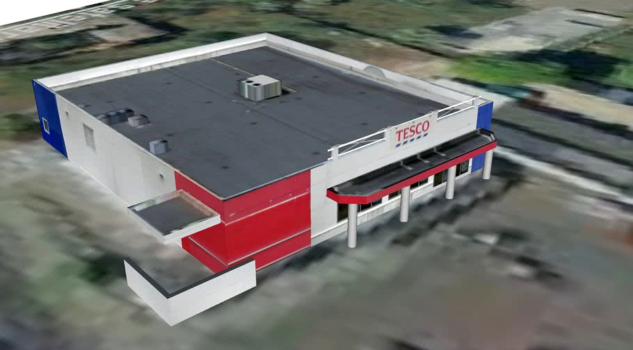 market 'Tesco' 3d model