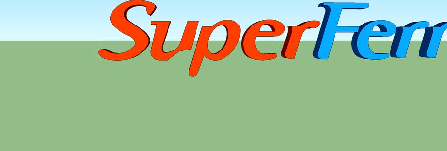 SuperFerry Logo 3d model