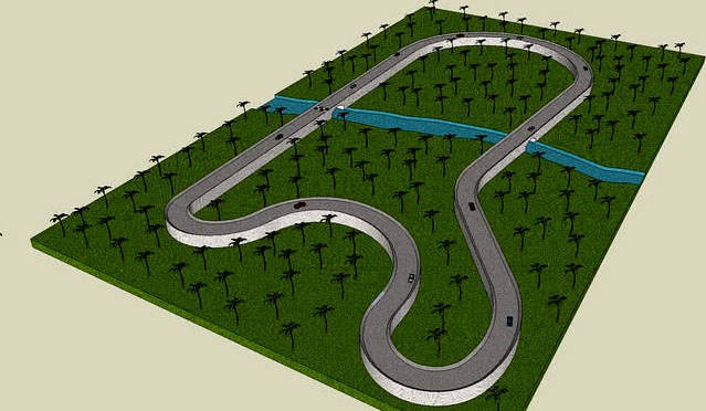 pista de carreras 3d model