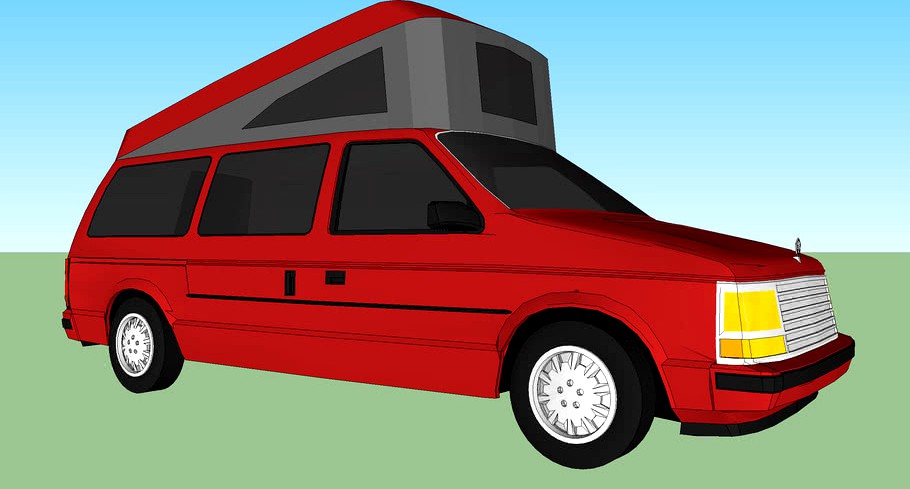 1984-86 DODGE GRAND CARAVAN RV 3d model