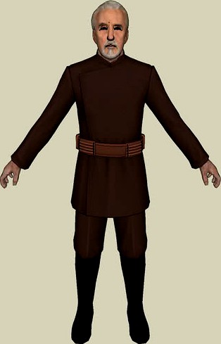 Dark Lord of the Sith Count Dooku / Darth Tyranus 3d model