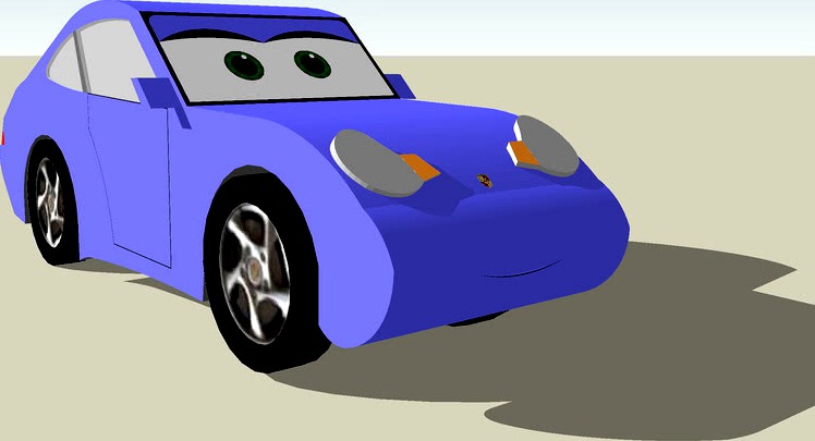 Sally from Pixar cars V3 3d model