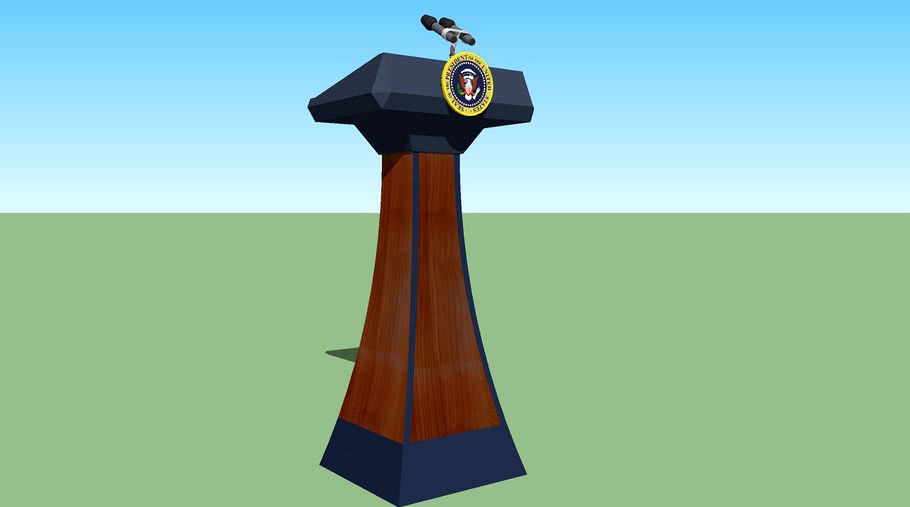 Presidential 'Falcon' Lectern 3d model