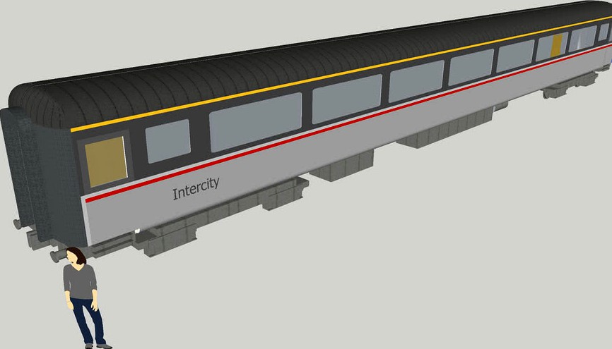 Intercity Coach MK2 3d model