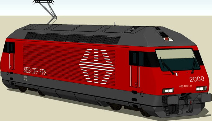 SLM, ABB - Lok 2000 / SBB Re 460 3d model