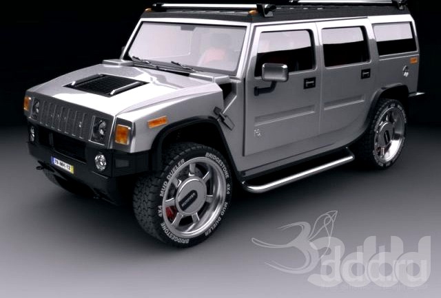 Hummer H2 3d model