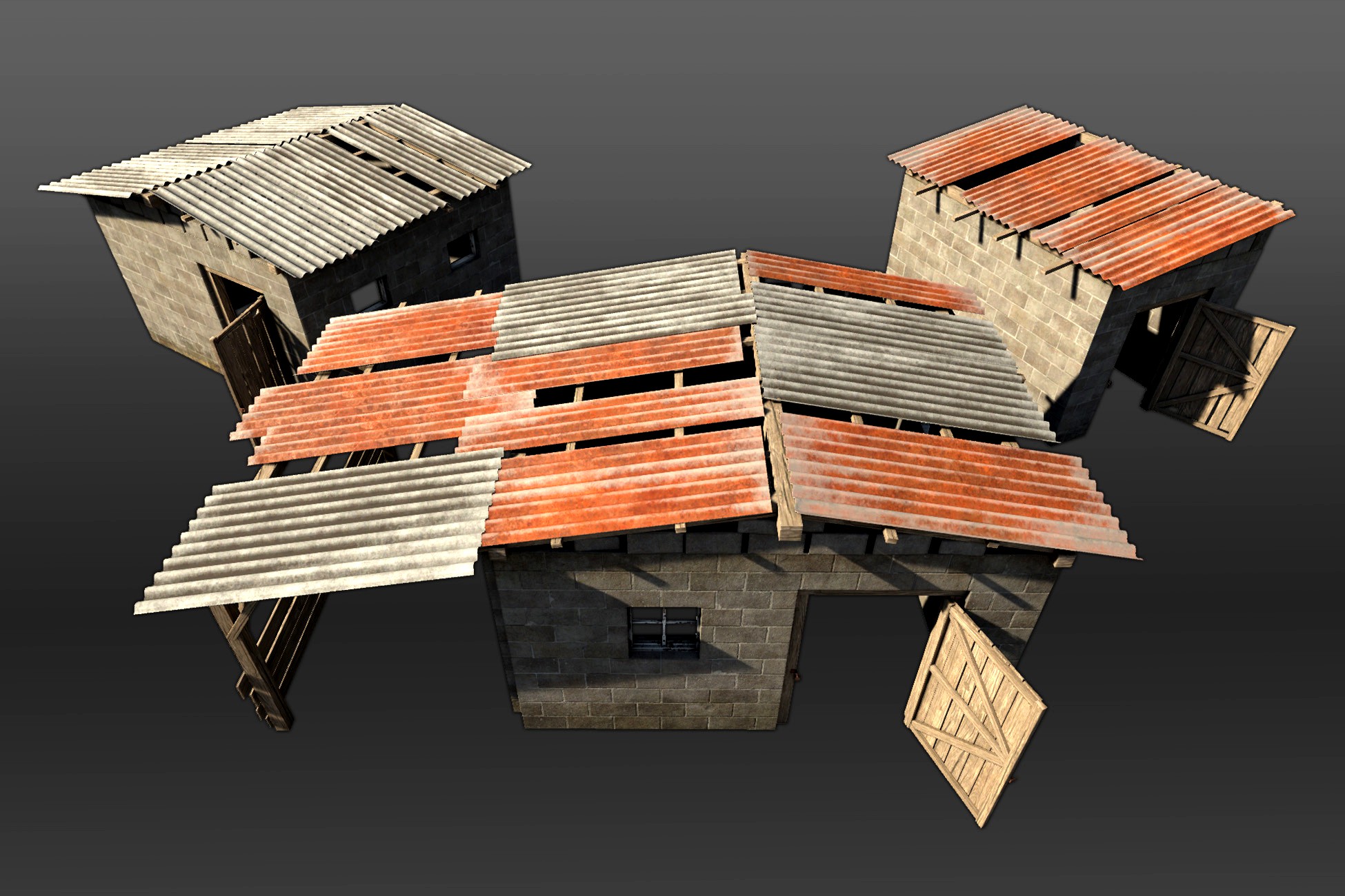 Storage buildings 3d model