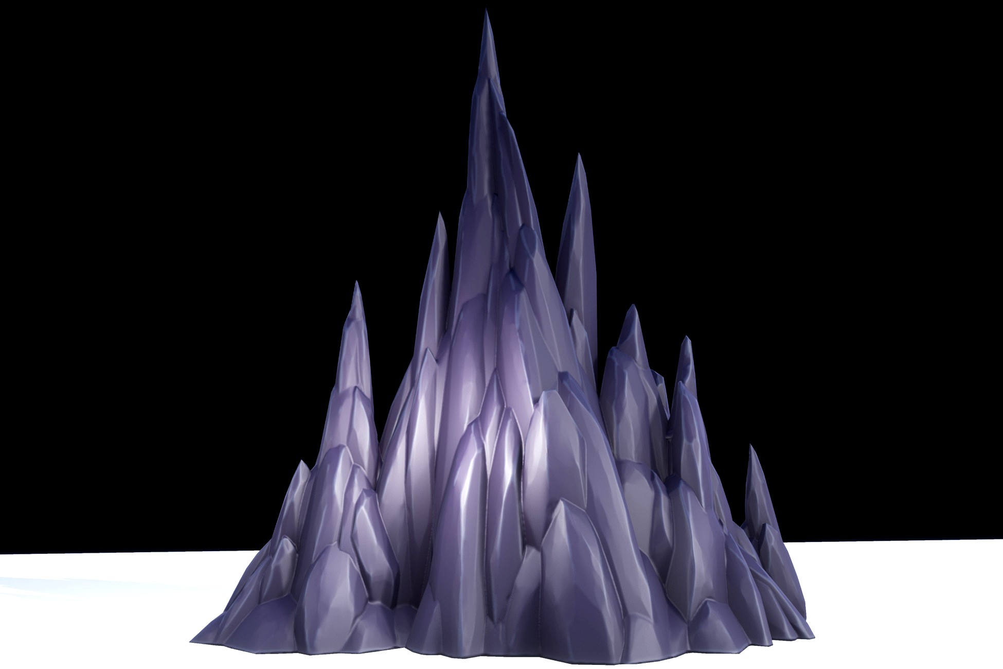 Stylized Dark Rocks 3d model