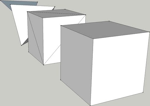 Equilateral Triangle from cube tutorial 3d model