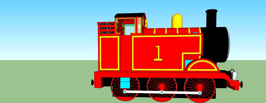 james the tank engine?!?! 3d model