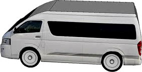 Toyota quantum taxi 3d model