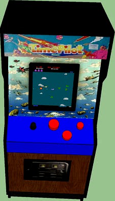 Time pilot (konami) arcade game 3d model