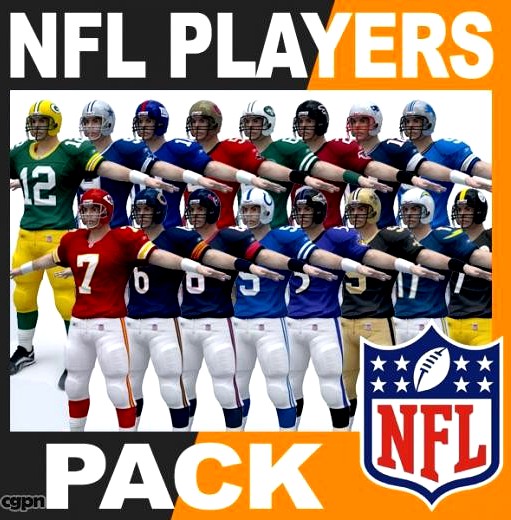 NFL Players Pack3d model