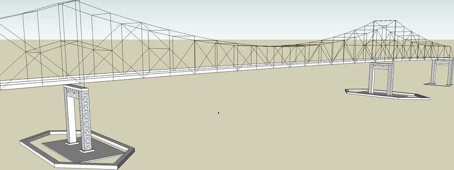 goethals bridge 3d model