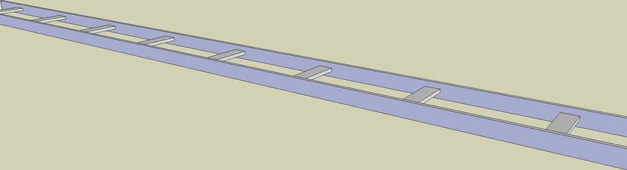 Wire Ladder Overhead 3d model
