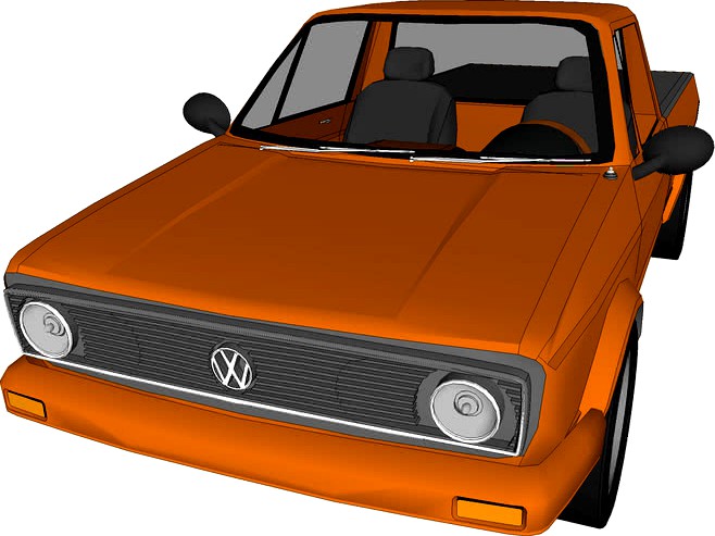 VW CADDY 3d model
