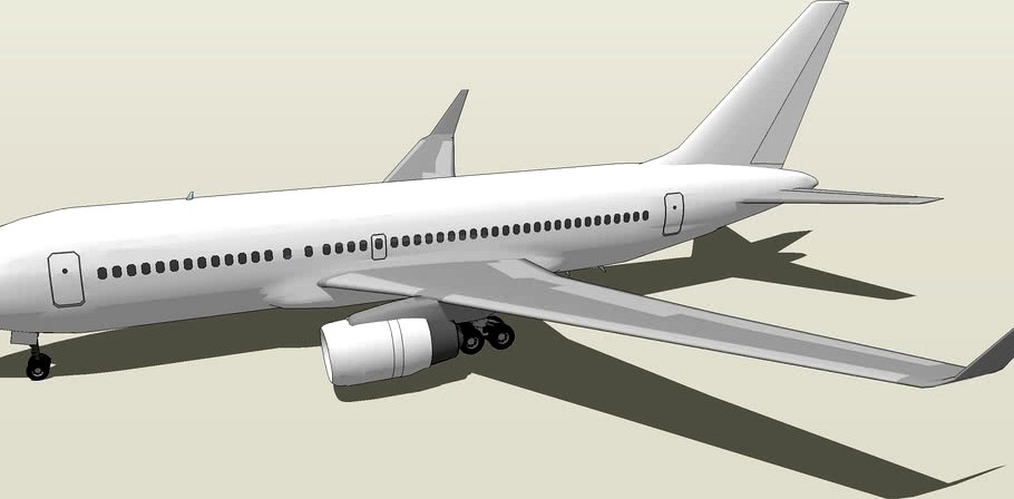Template - Boeing 767-200W 3d model