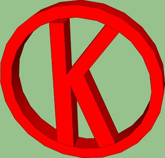 circle k sign 3d model