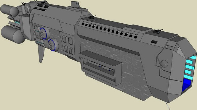 Battleship from ogame 3d model