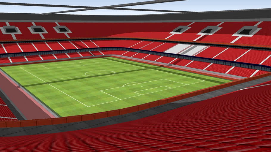 cool soccer stadium 3d model