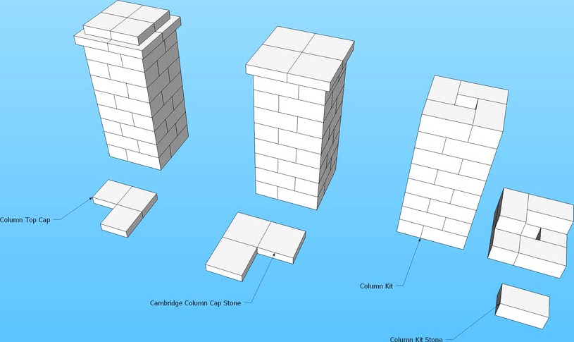 Cambridge Column Kit Starter Pack 3d model