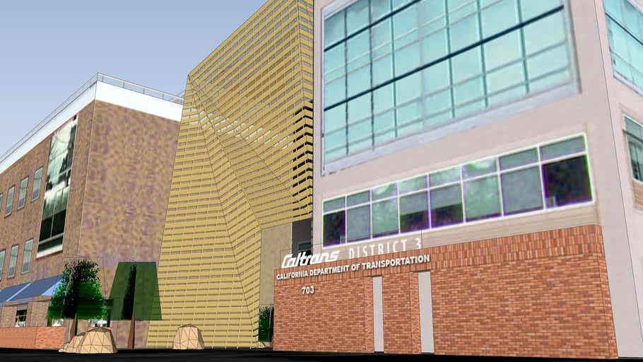 Caltrans District 3 Office 3d model