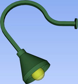 Gooseneck - Signage 3d model