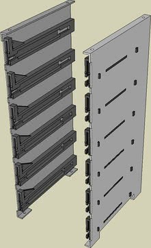 Lian Li v2000 Hard Drive Cage 3d model